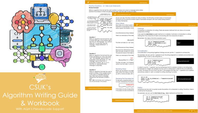 Introducing The Aqa Edition Of The Algorithm Writing Guide And Workbook